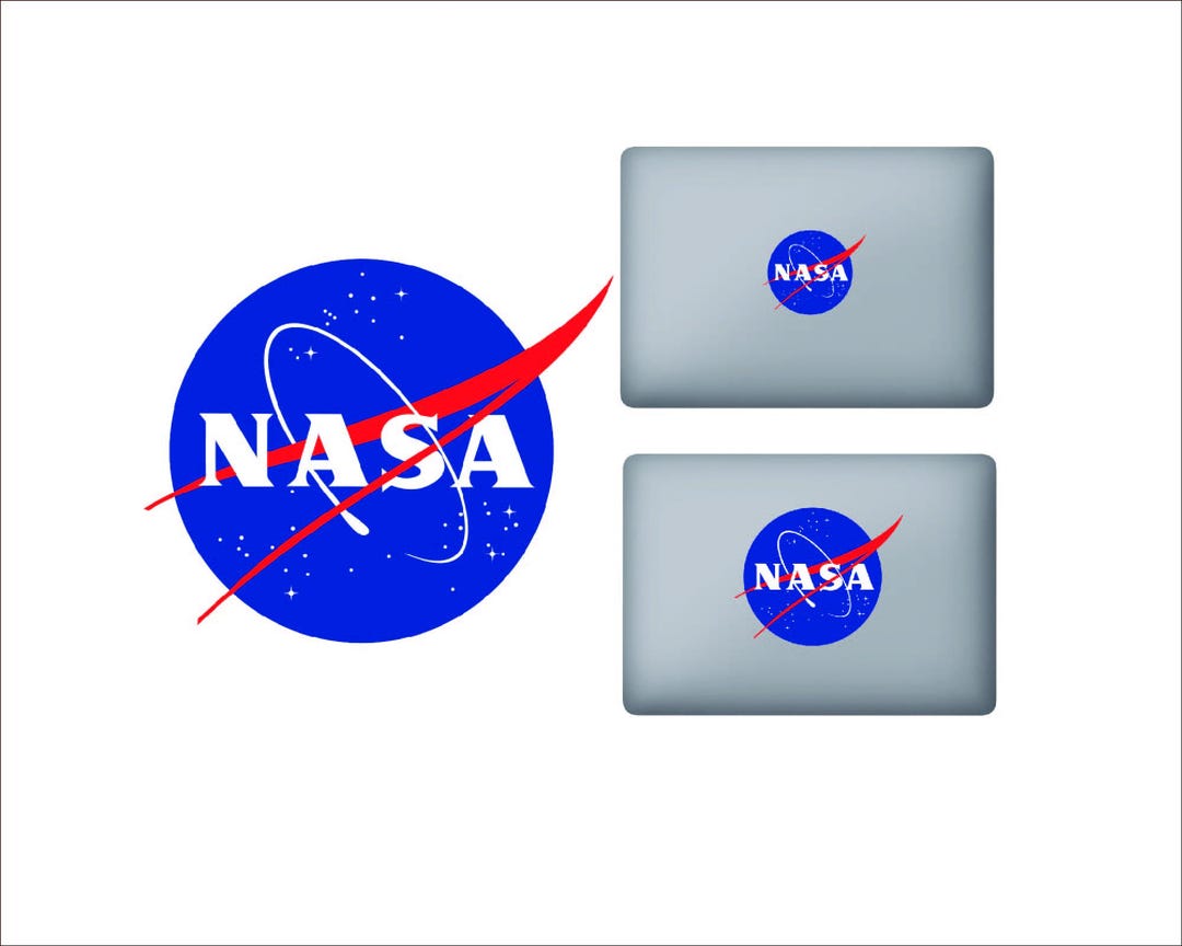 Nasa-inspired Logo Stickers Set of 6 Durable Vinyl Decals - Etsy
