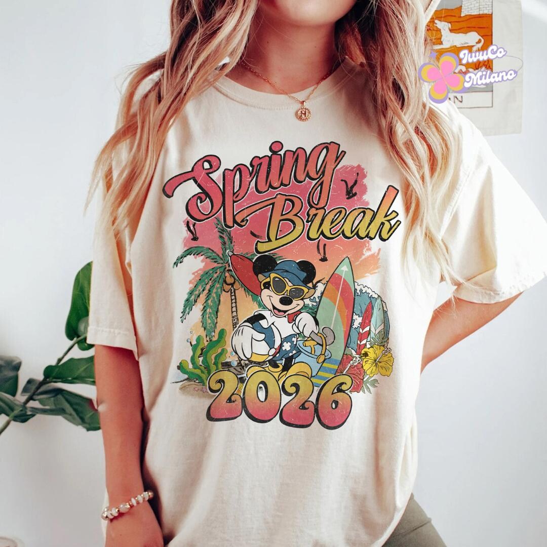 All Characters Disney Spring Break Shirt, Mickey & Friends Spring Break ...