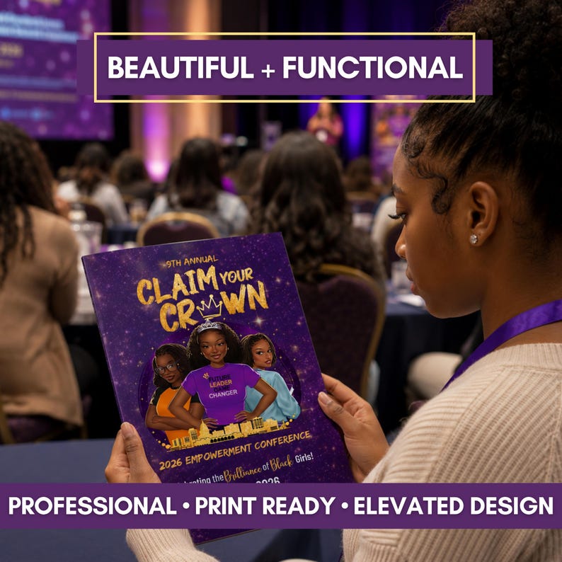 Editable Youth Program Template, Conference Program, Church Event ...