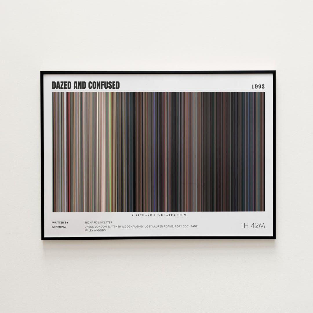 Dazed and Confused Movie Poster, Horizontal Movie Print, Dazed and ...
