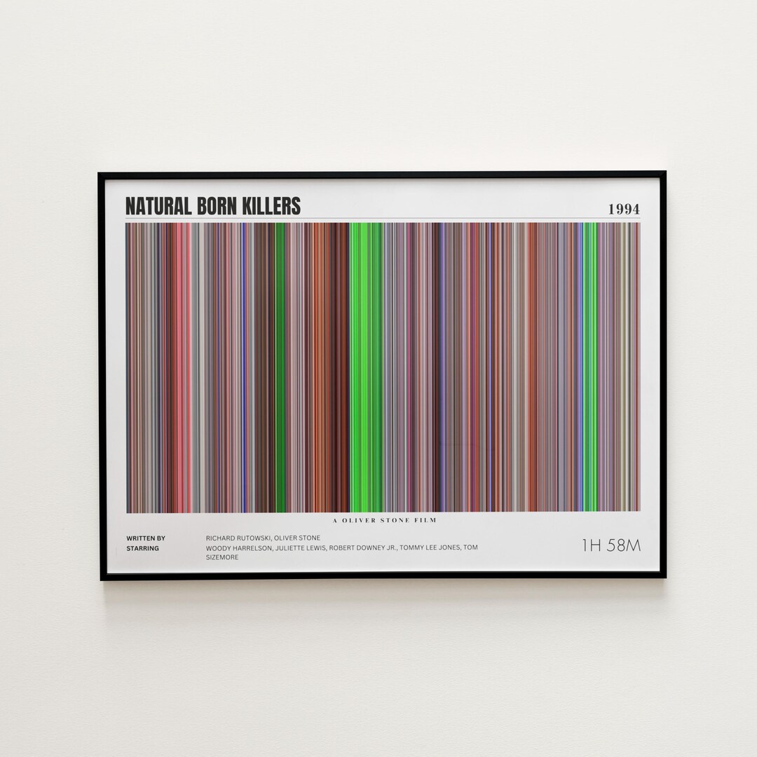 Natural Born Killers Movie Poster, Horizontal Movie Print, Natural Born ...