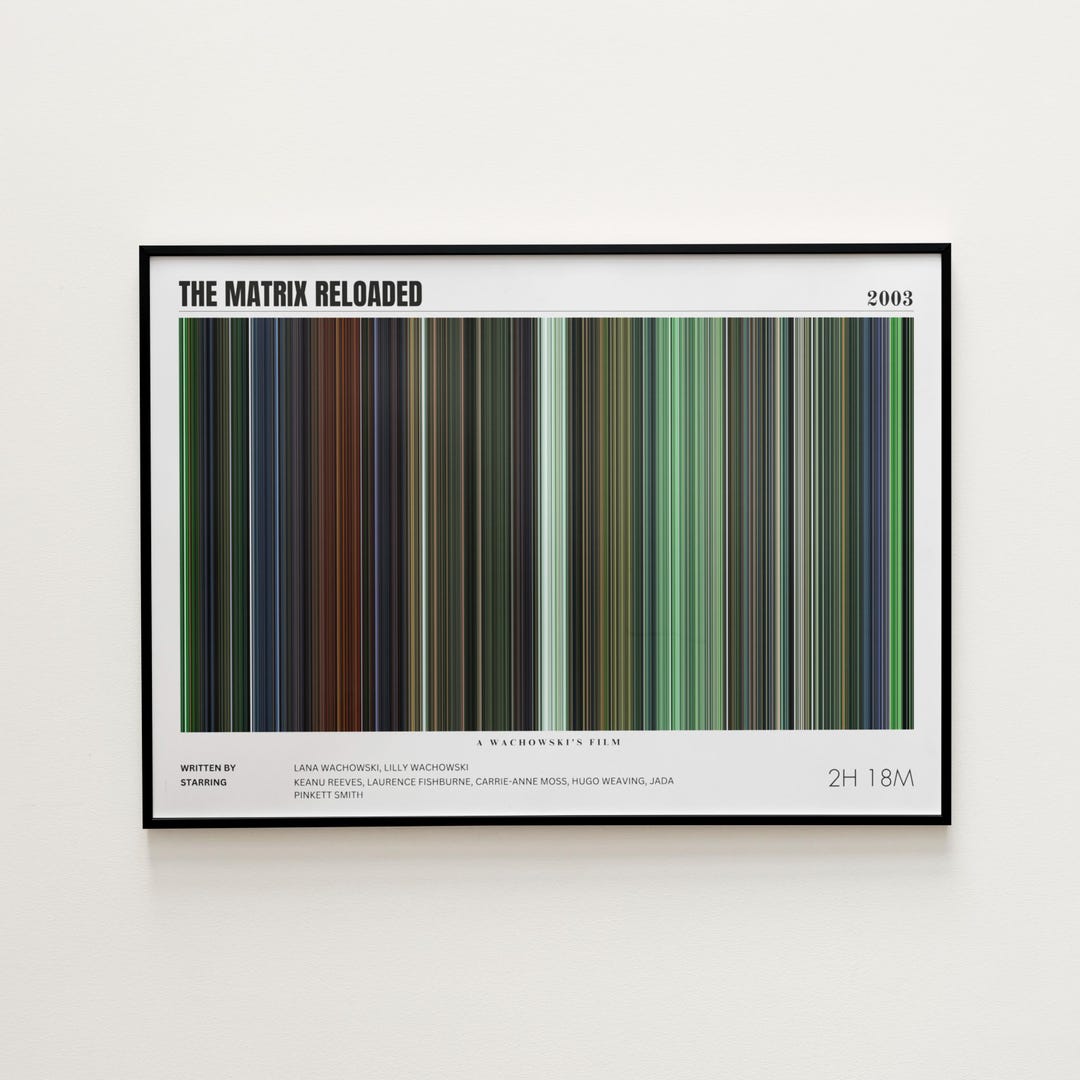 The Matrix Reloaded Movie Poster, Horizontal Movie Print, the Matrix ...