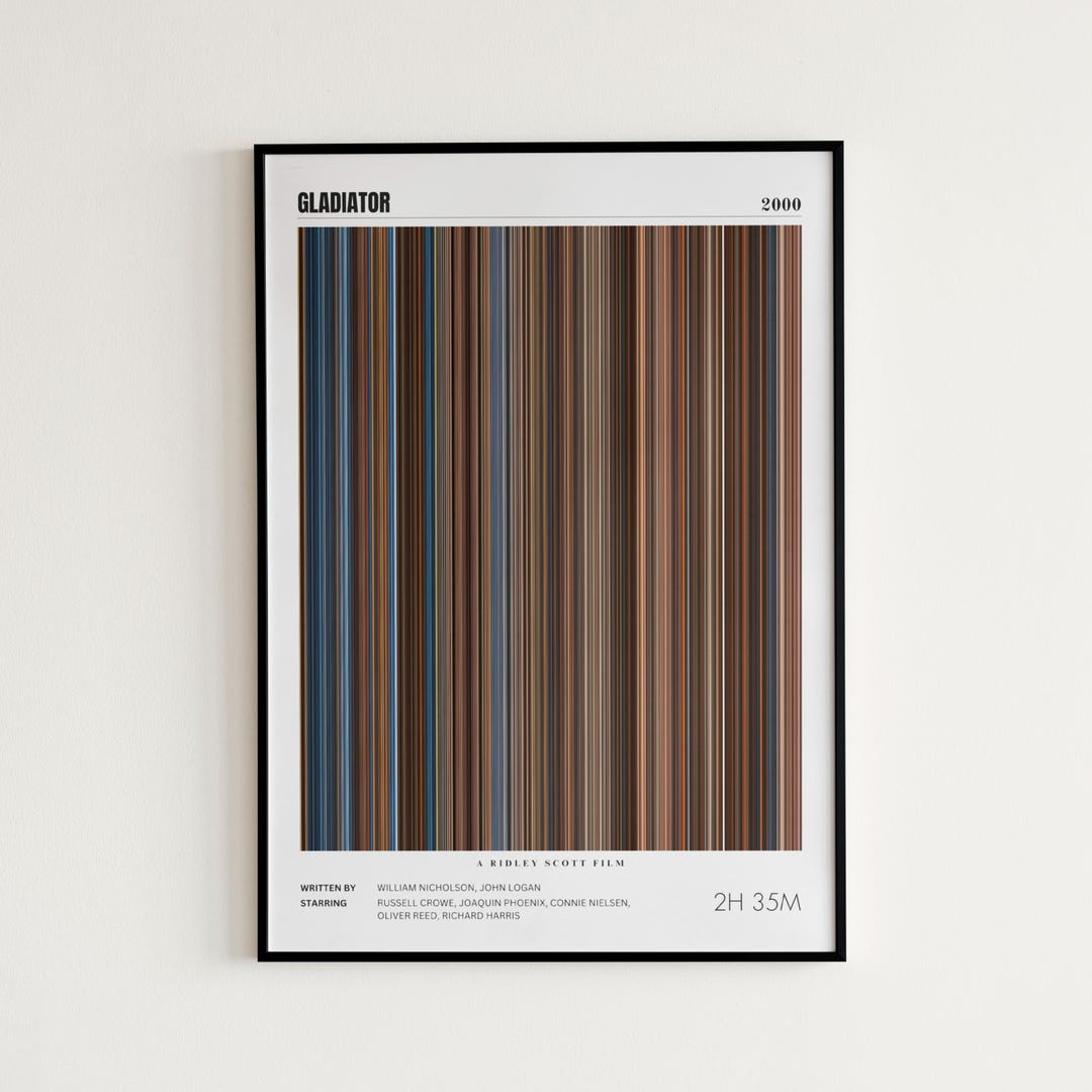 Gladiator Movie Poster, Russell Crowe, Gladiator Print, Custom Movie ...