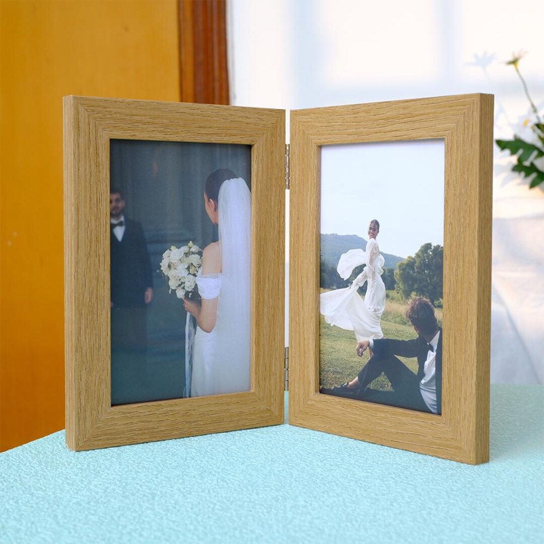 Multi Panel Folding Wooden Photo Frame – 2 3 5 Fold Picture Frame for ...