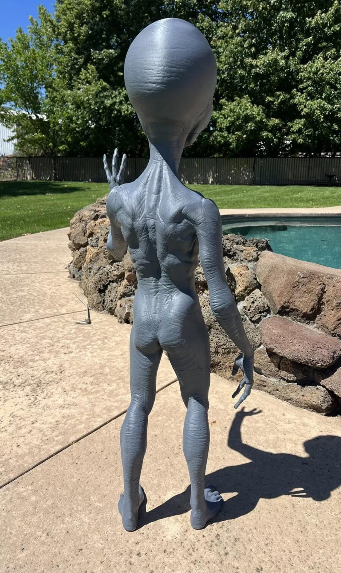 Grey Alien Wave Hello Life Size DIY Statue 4' Tall - Etsy