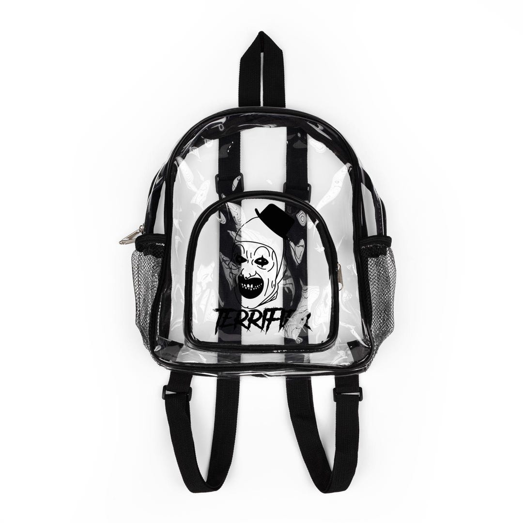 Clear Stadium Backpack, Scary Movie Theme, Art the Clown, Horror Film ...