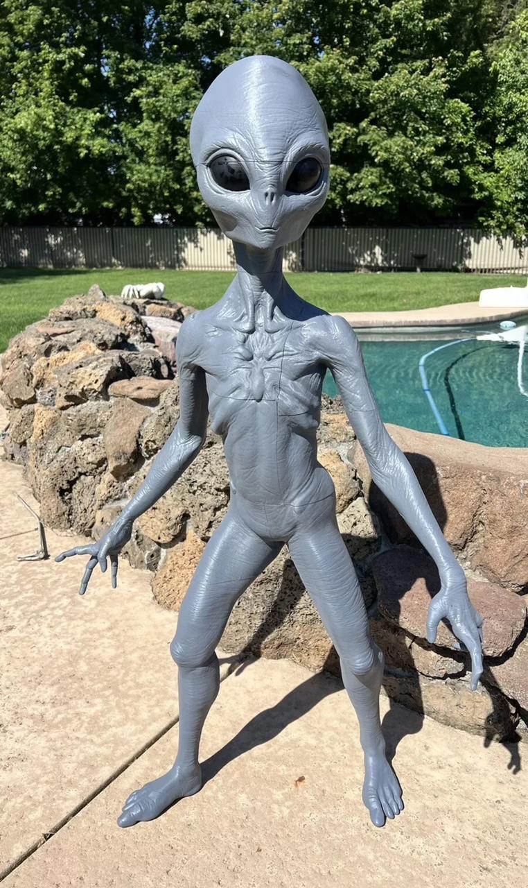 Grey Alien Arms Spread Life Size DIY Statue - Etsy