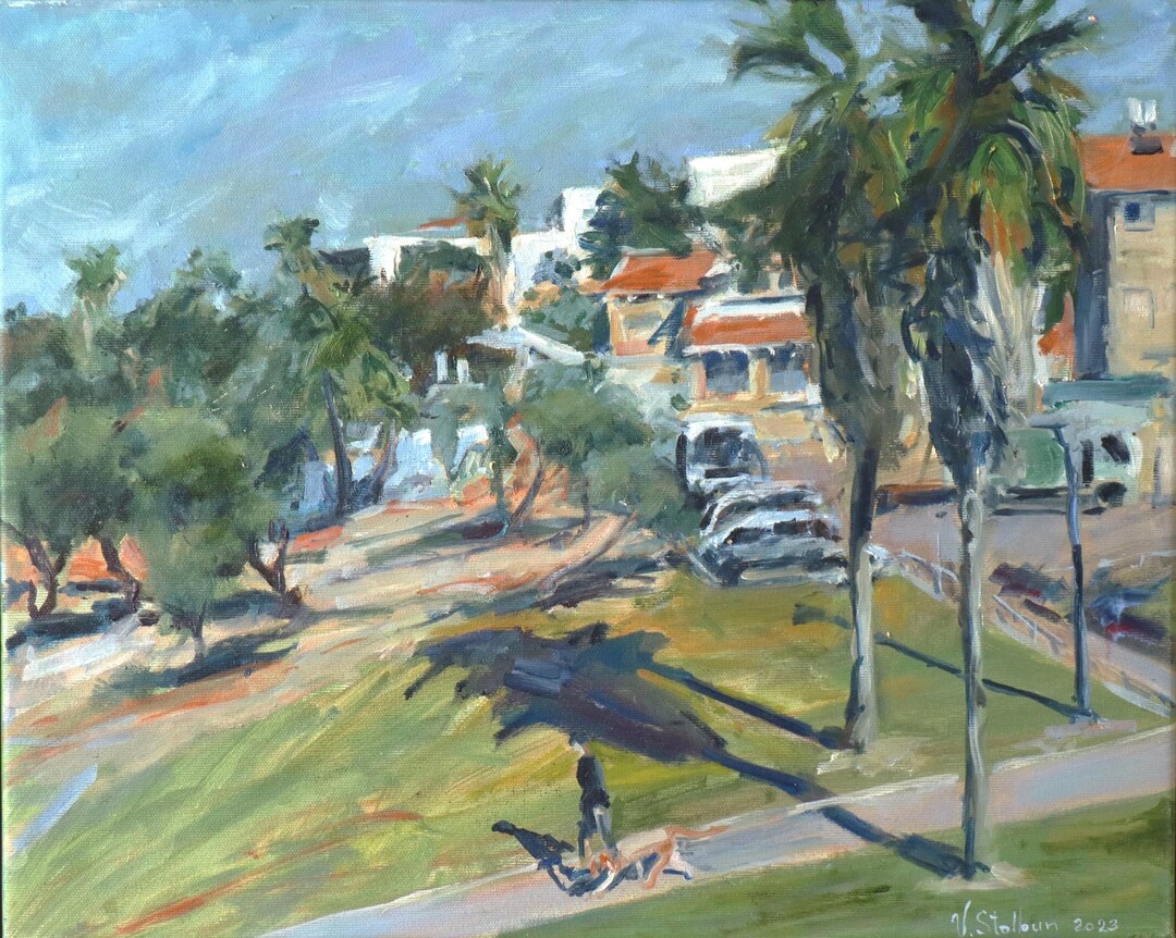 Jaffa. Original Oil Painting. Interior Art on Canvas. Impressionist ...