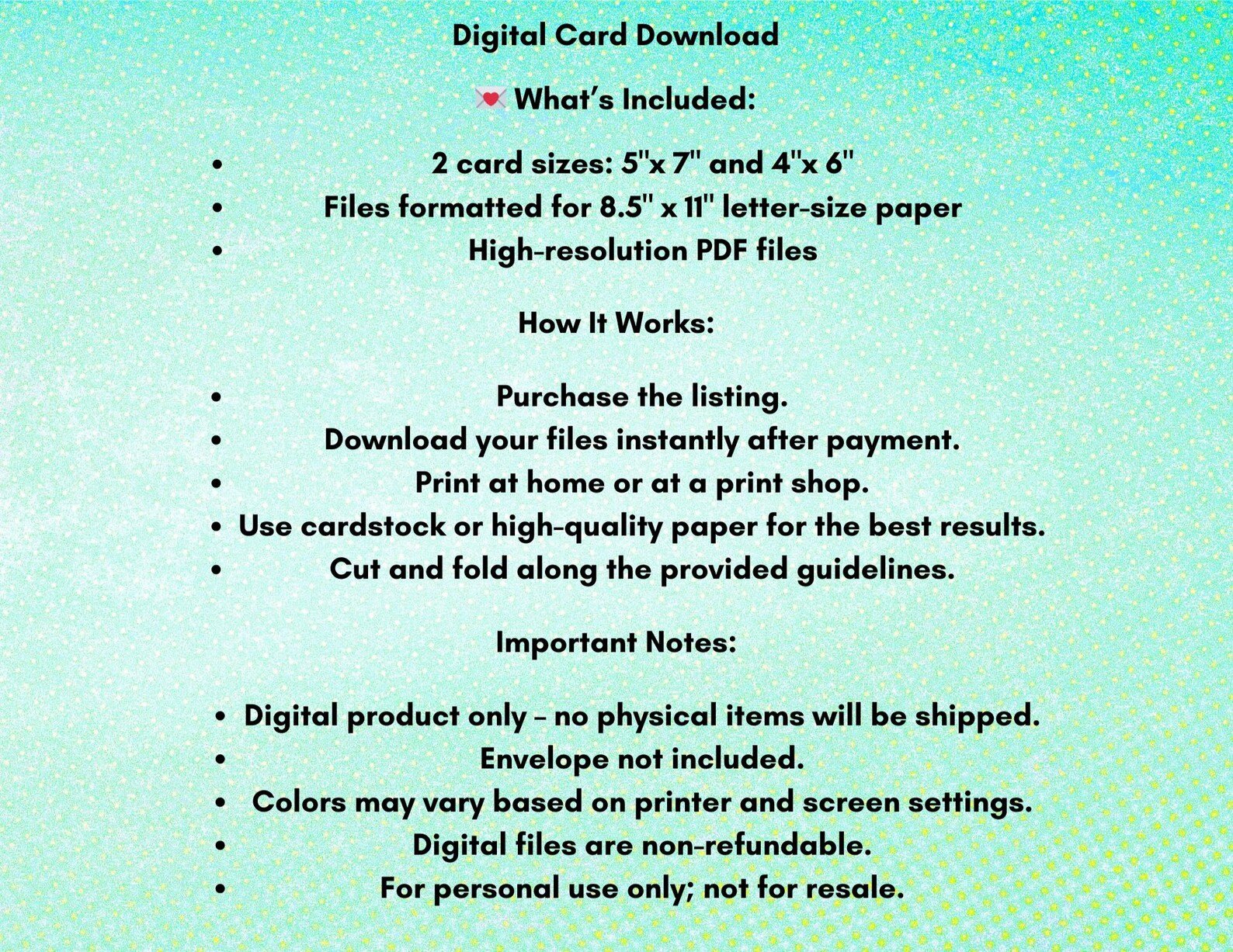 10th Birthday Card: Printable Party Design (digital Download, 5x7 & 4x6 ...