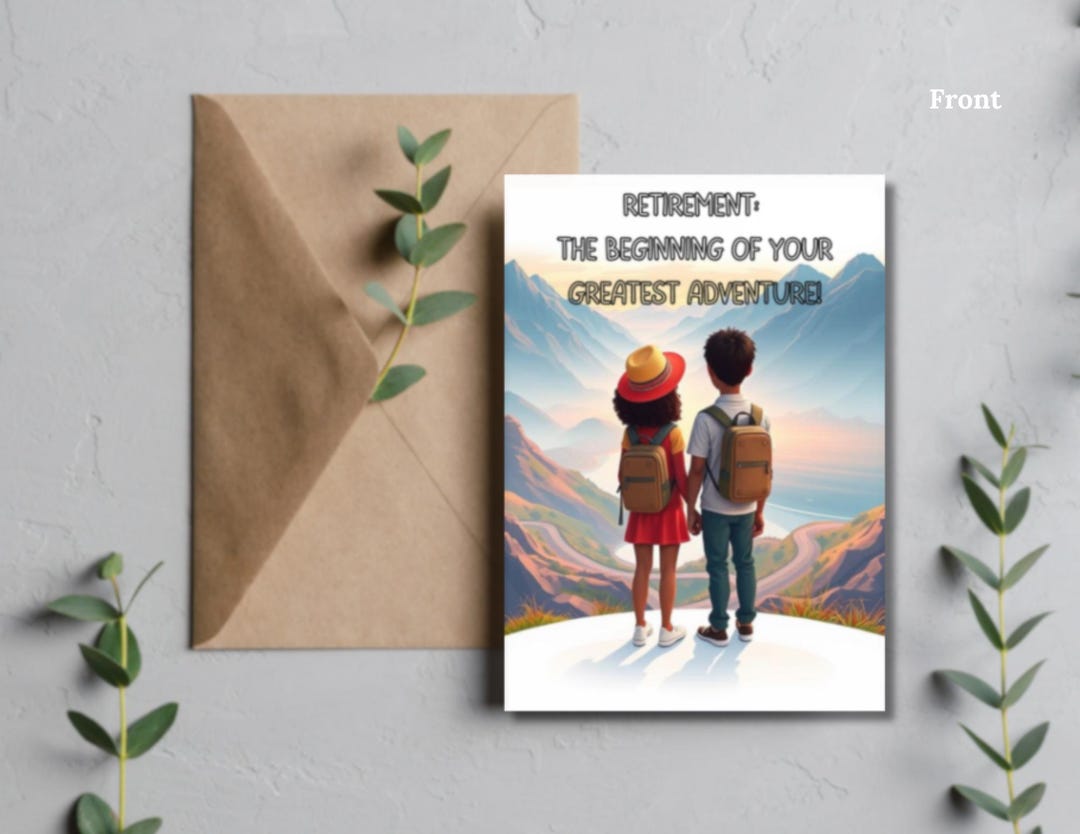 Retirement Digital Card – A New Adventure Begins Printable Customizable ...