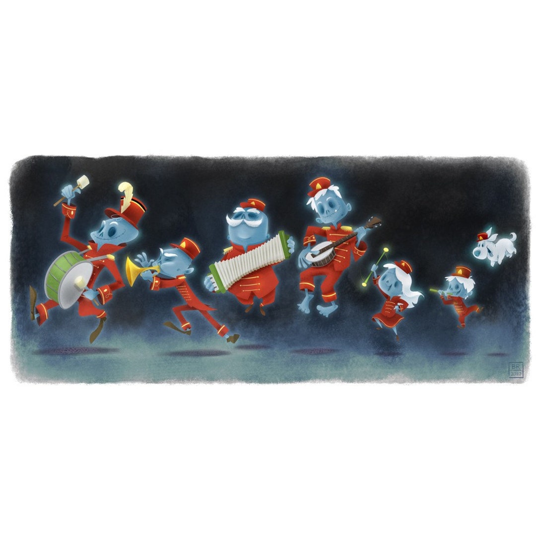 The Ghost Parade 6x12 Fine Art Print Inspired by Vintage Children's ...