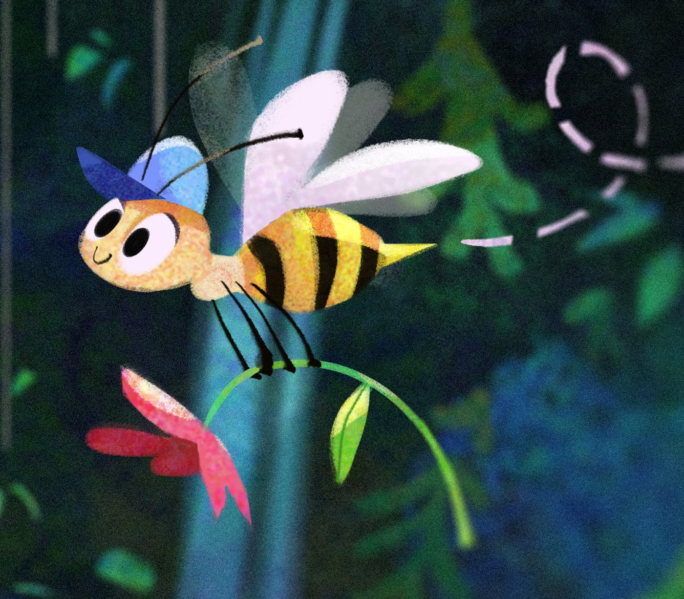 Let's Bee Friends Fine Art Print Honeybees Perfect | Etsy