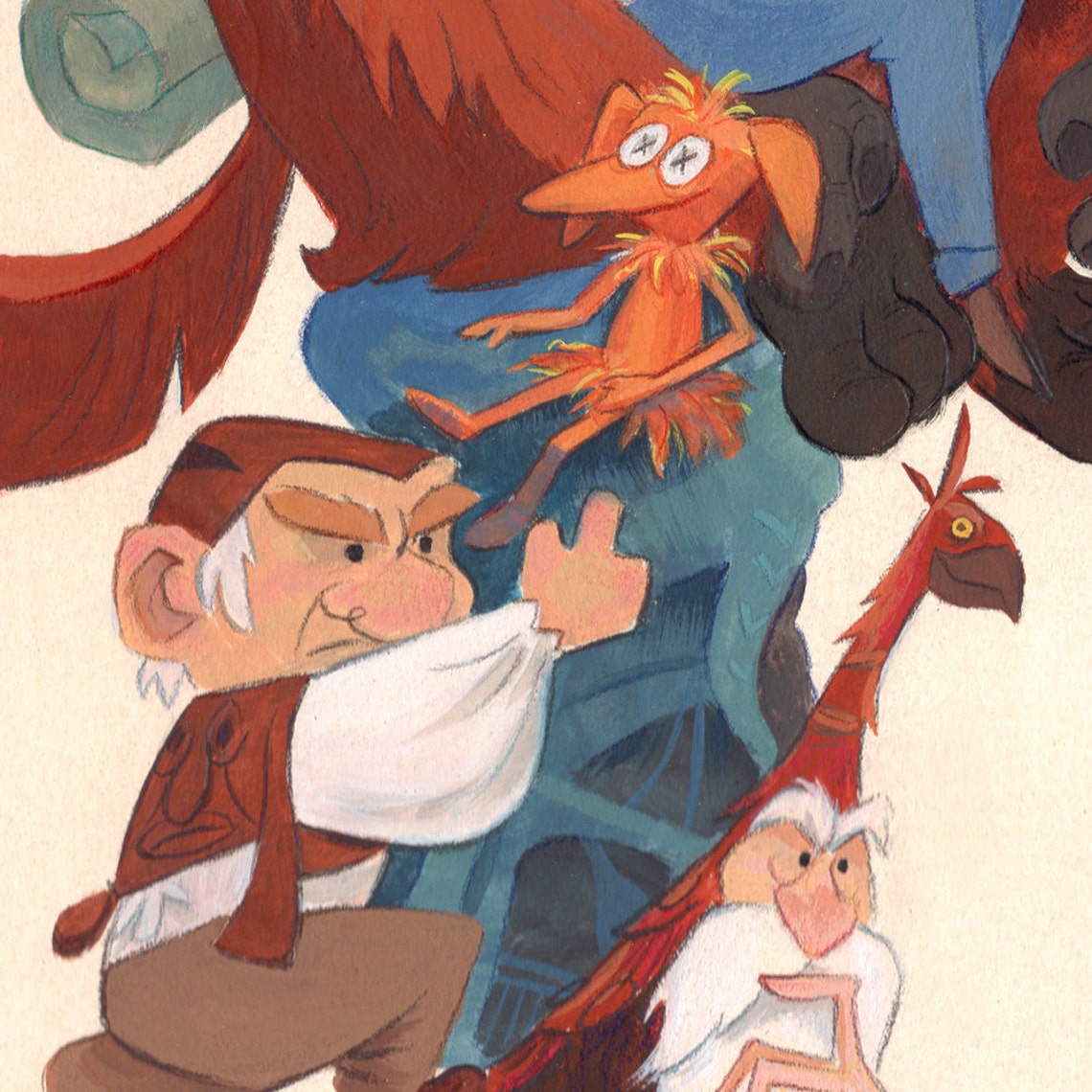 Sarah and Her Friends Labyrinth Tribute Fine Art Print | Etsy