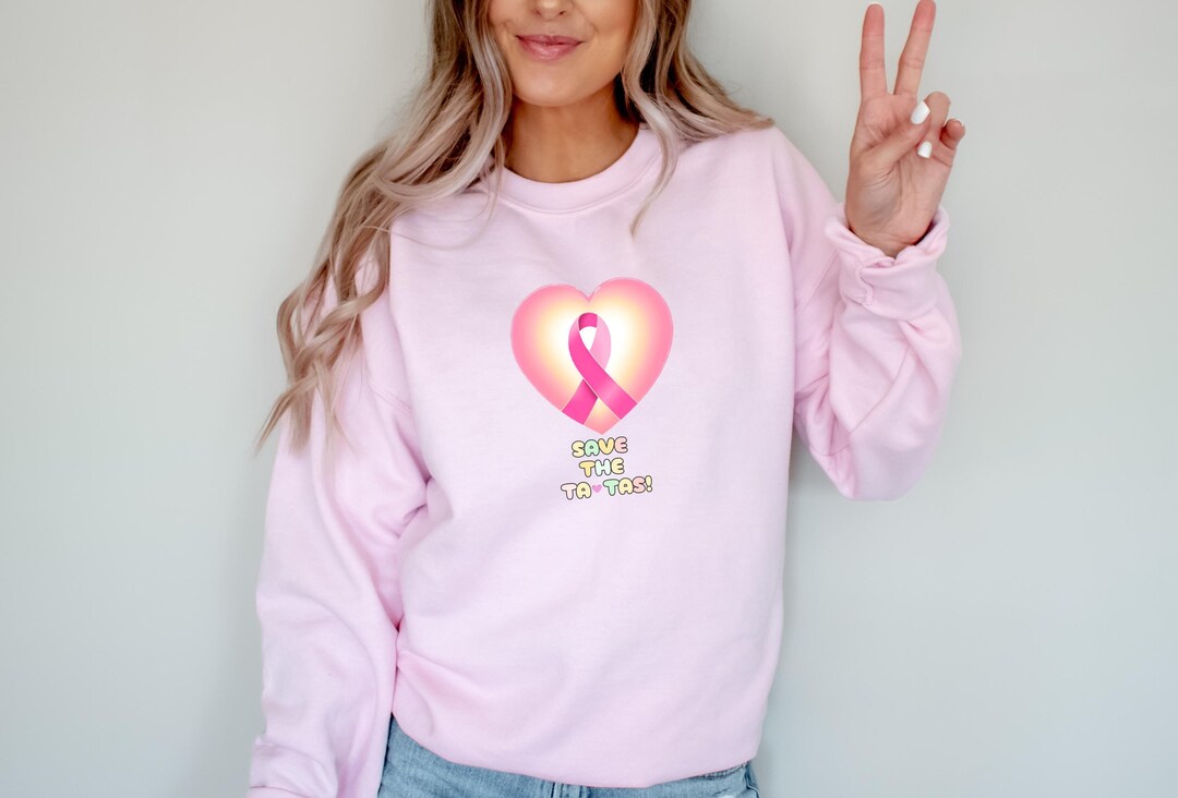 Save the Ta Tas!, Hope Shirt, Breast Cancer Ribbon Shirt, Breast Cancer ...