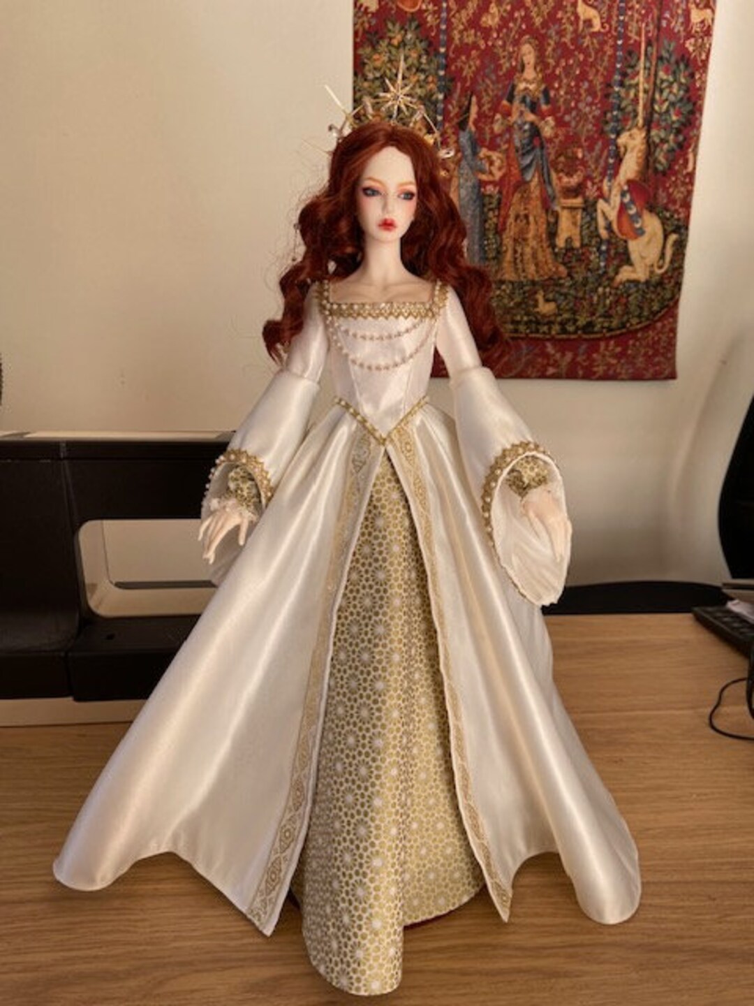 BJD Sewing Pattern: Tudor Dress for Sartoriaj, Raccoondoll, Iplehouse ...