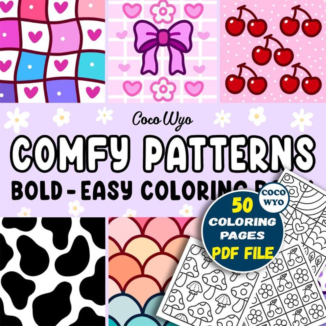 Coco Wyo Coloring Books Comfy Patterns, Coco Wyo Little Corner, Coco ...