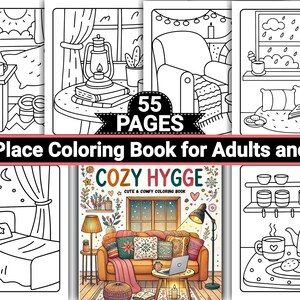 Cozy Hygge Coloring Book, Coloring Books, Cozy Hygge, Coloring Pages ...