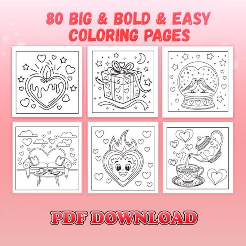 Cozy Valentine's Day Coloring Books, Valentine's Day 2025, Coloring ...