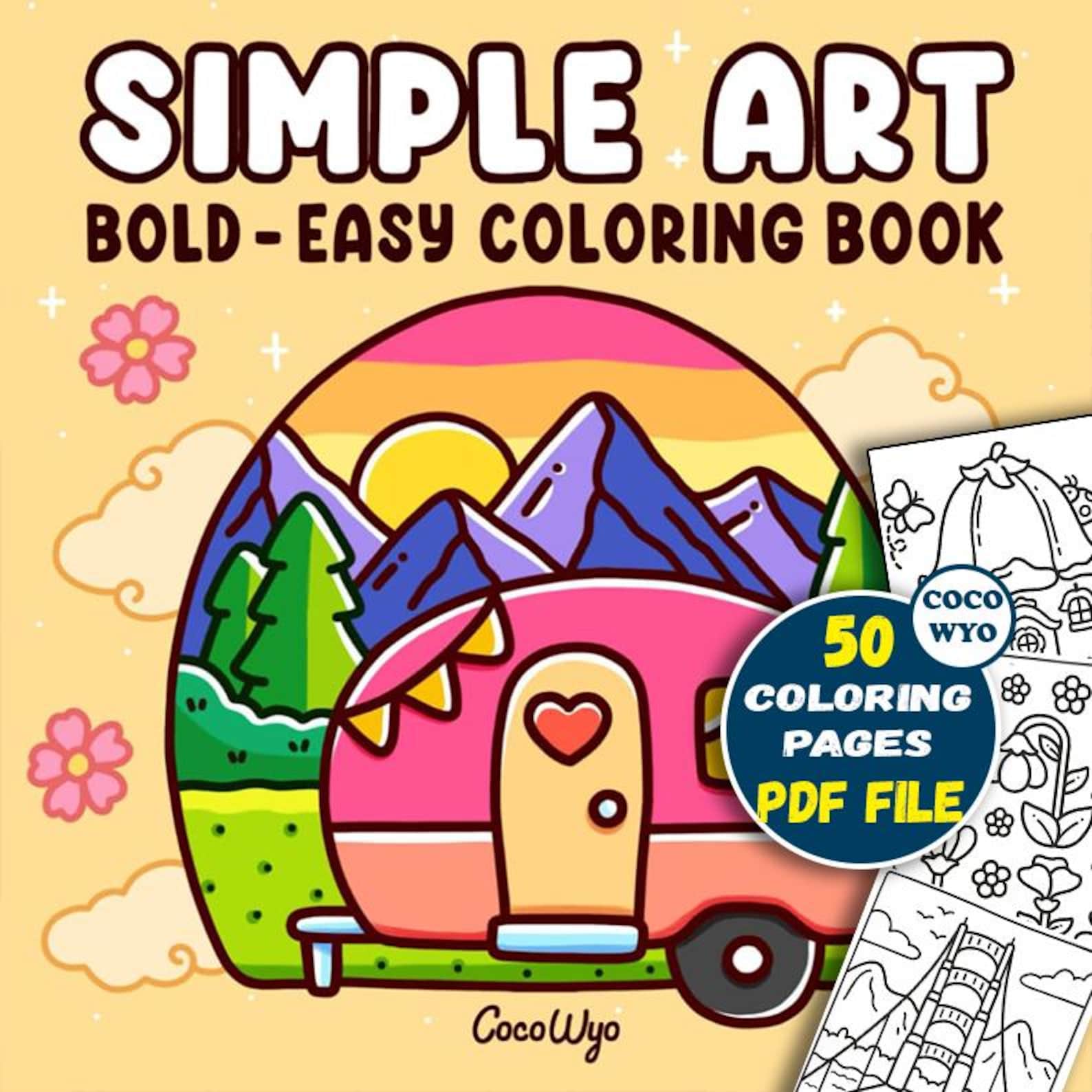 Coco Wyo Coloring Books Simple Art, Coloring Pages for Girls, Coco Wyo ...