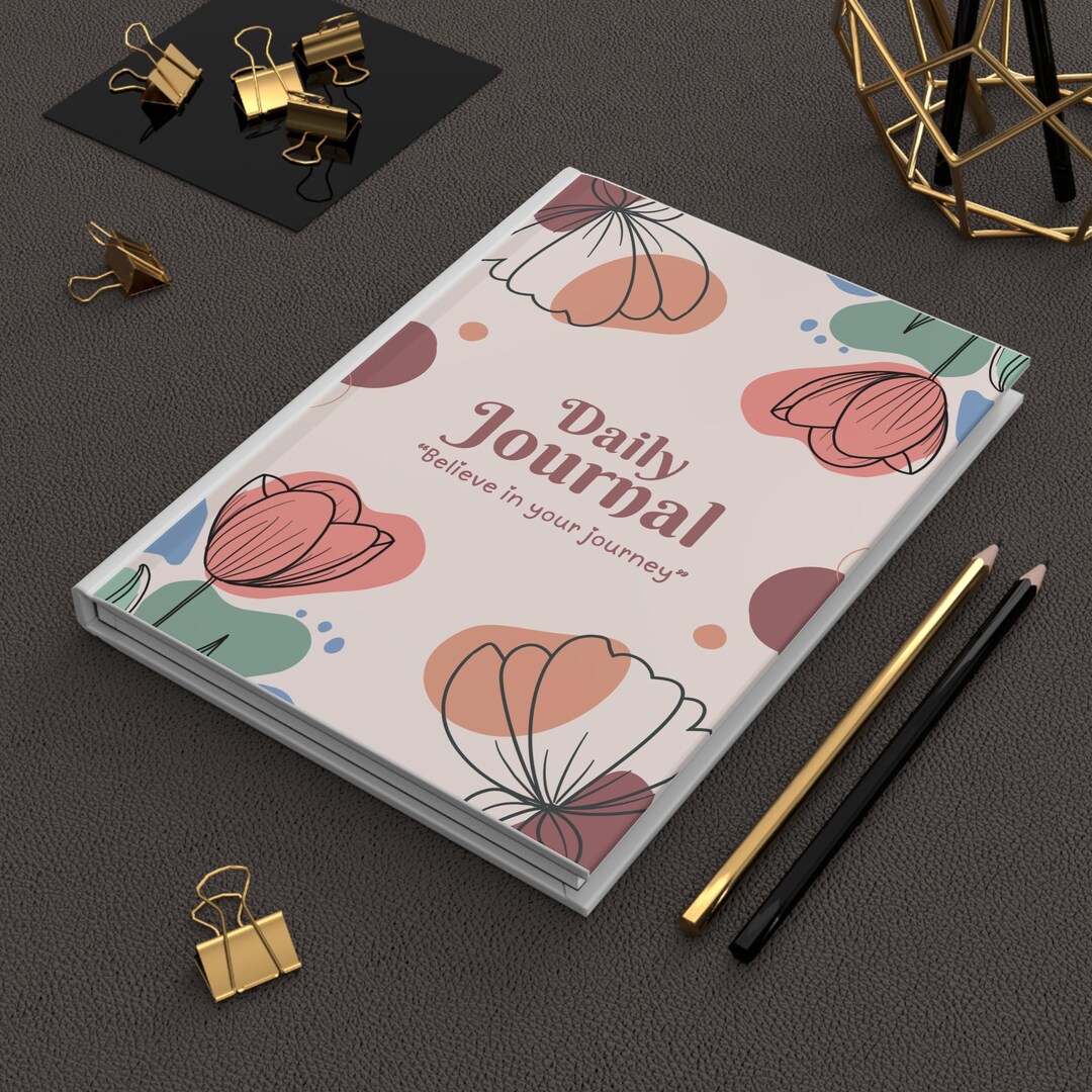 Daily Journal Health and Wellness Journal Log Cute Motivational Journal ...