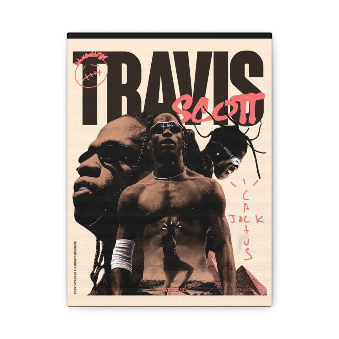 Travis Scott Canvas Print: Hip Hop Music Poster, Modern Wall Art - Etsy