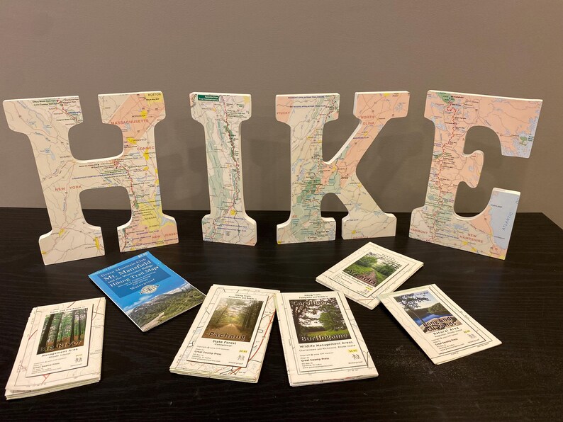 Trail Map Letters - Etsy