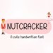 Nutcracker Cute Handwritten Font, Playful Font, Digital Download Font ...