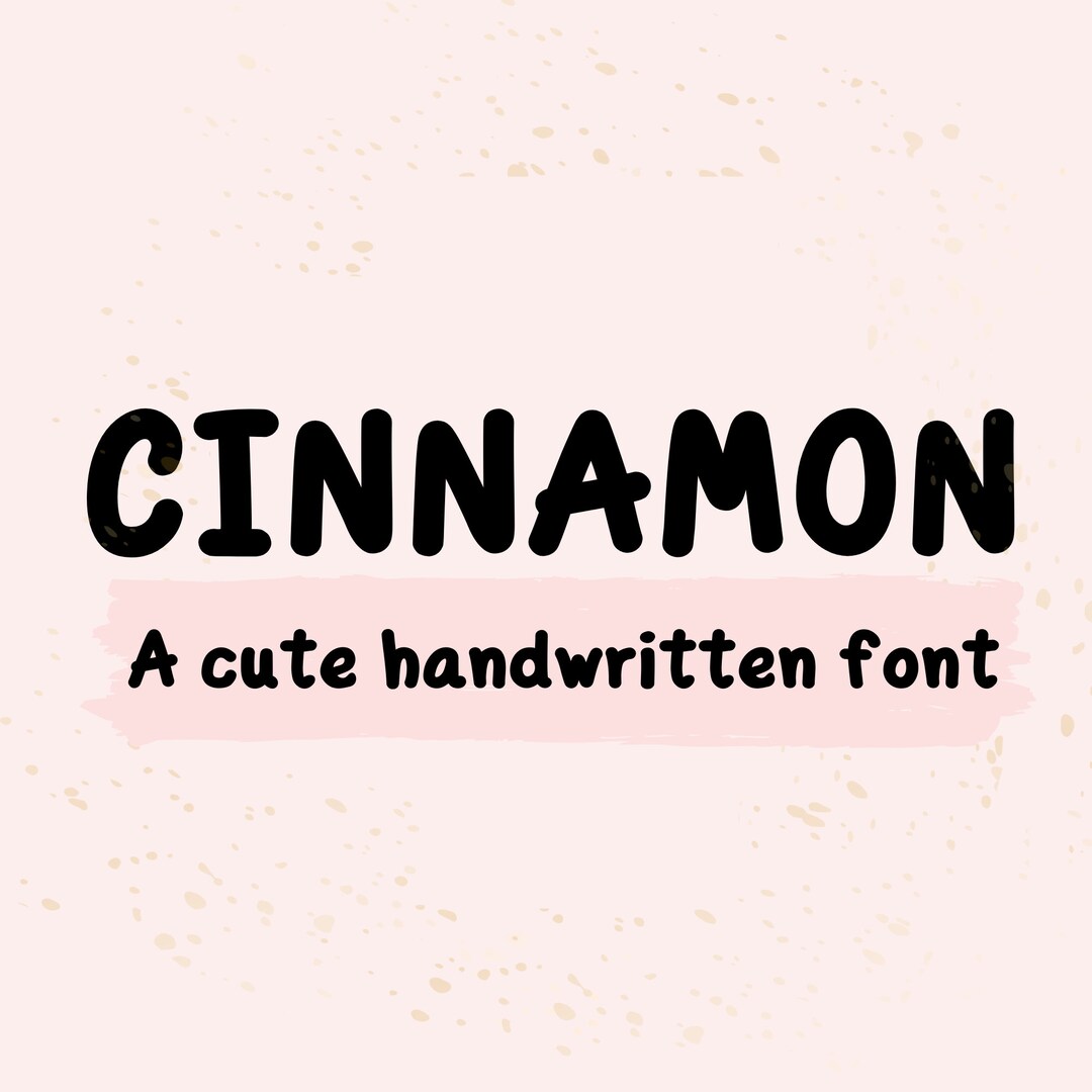 Cinnamon Playful Handwritten Font, Handwriting Font, Cute Font ...