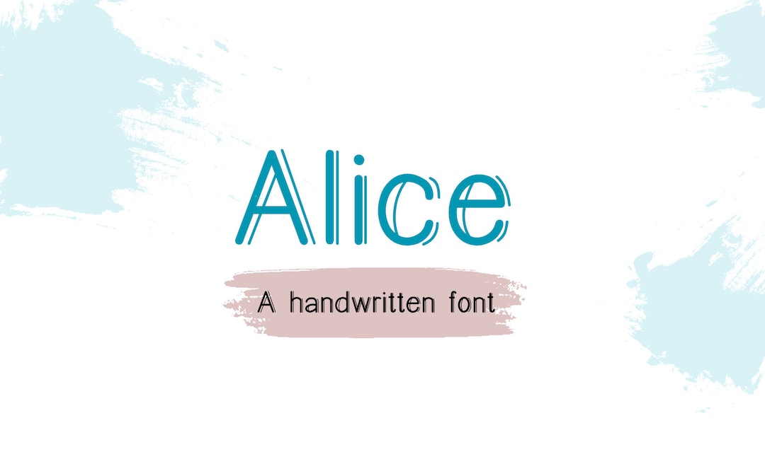 Alice Playful Handwritten Font (OTF, TTF) - Etsy