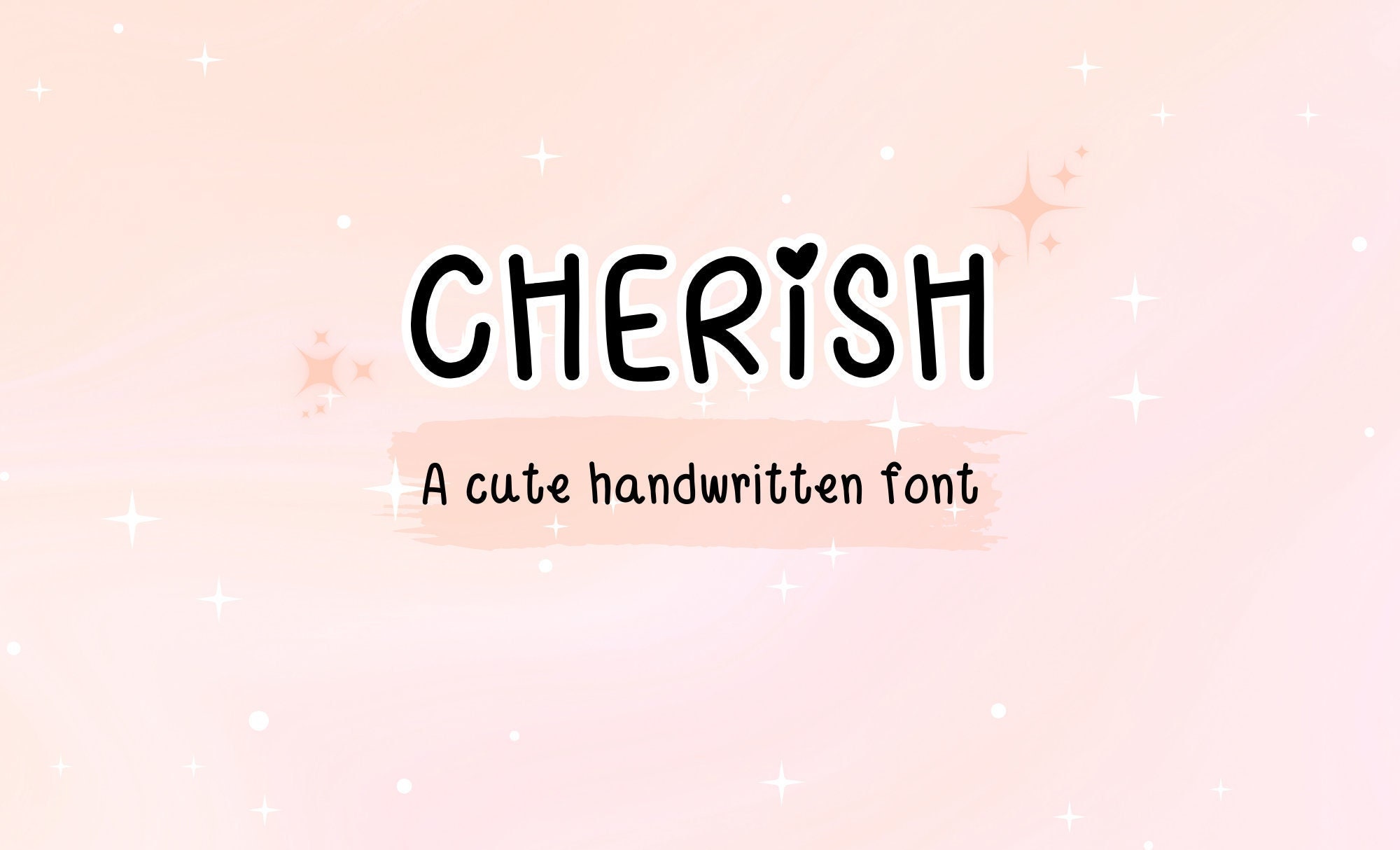 Cherish Cute Handwritten Font, Digital Download Font, Planner Font ...