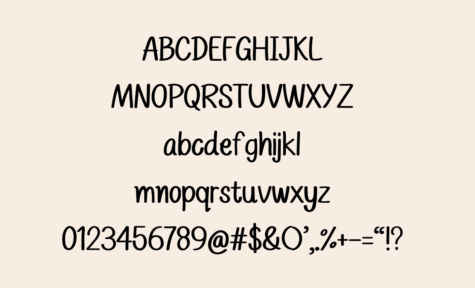 Smile Handwriting Font, Cute and Simple Handwritten Font, Instant ...