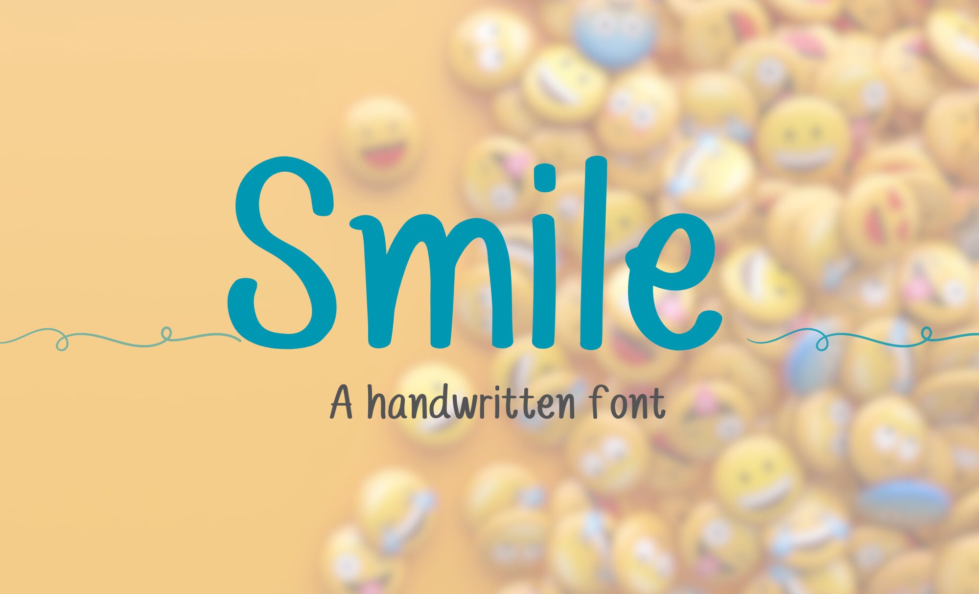 Smile Handwriting Font, Cute and Simple Handwritten Font, Instant ...