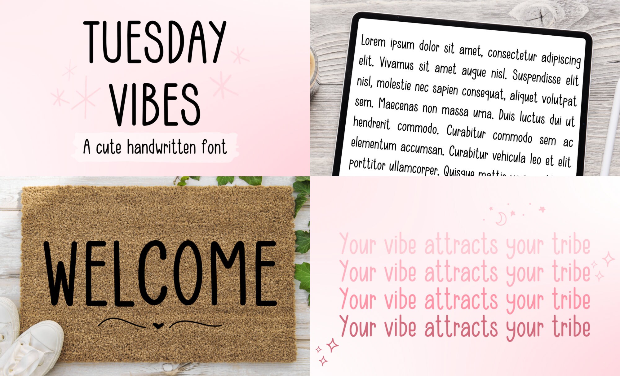 Font Bundle, Cute and Clean Handwritten Fonts Bundle, Goodnotes ...