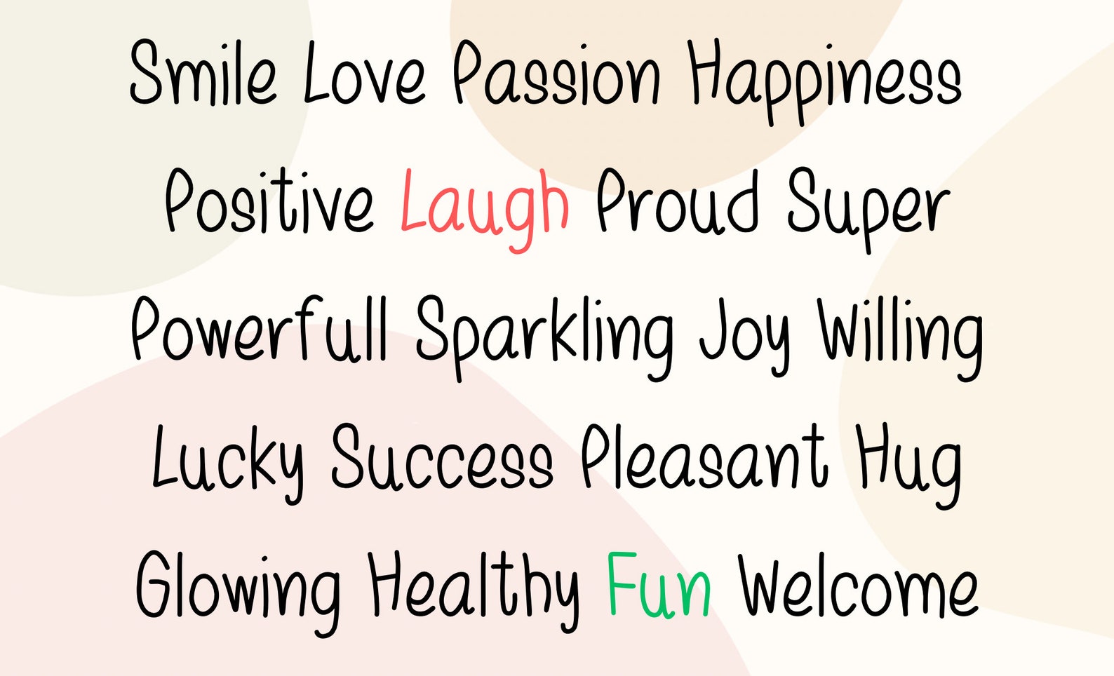 Goofy Playful Handwritten Font, Cute Font, Fun Font, Digital Prints ...