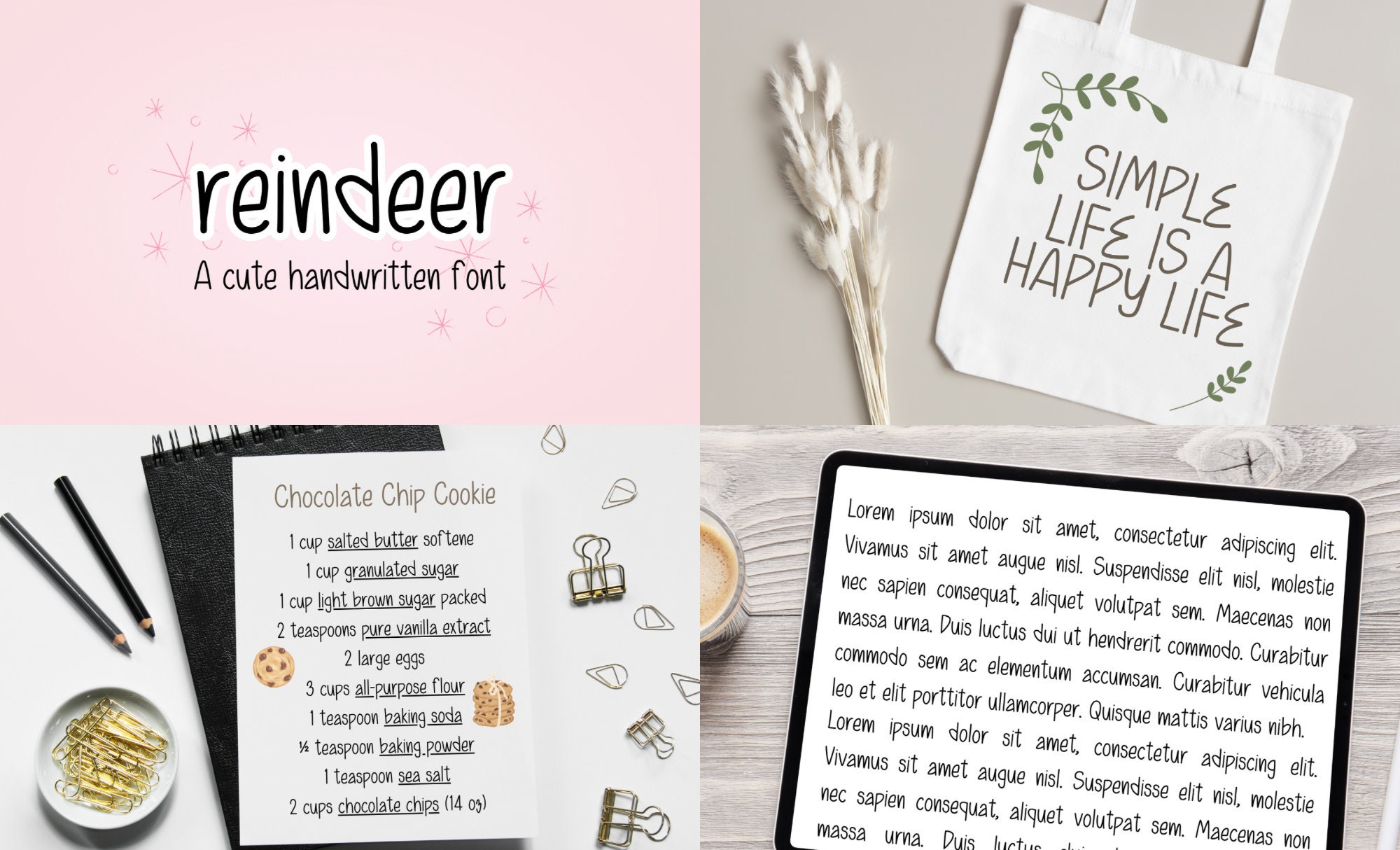 Font Bundle, Cute and Clean Handwritten Fonts Bundle, Goodnotes ...