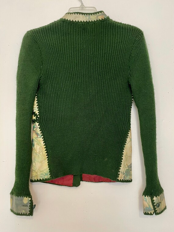 PSYCHEDELIC 1970s Hippie SWEATER JACKET size s -m - Gem