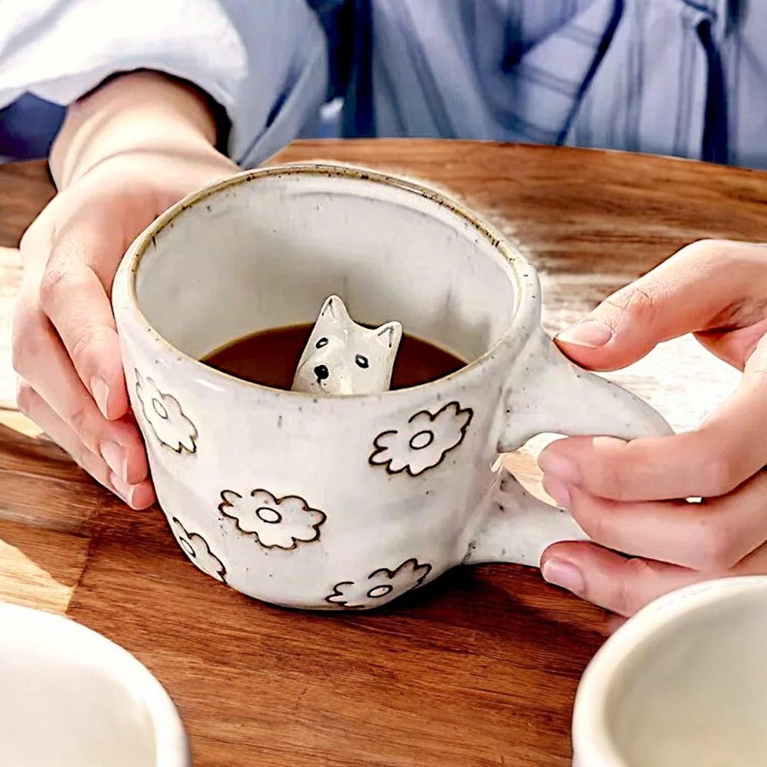 3D Animal Surprise Mug | Cute Ceramic Coffee Cup With Hidden Figurine ...