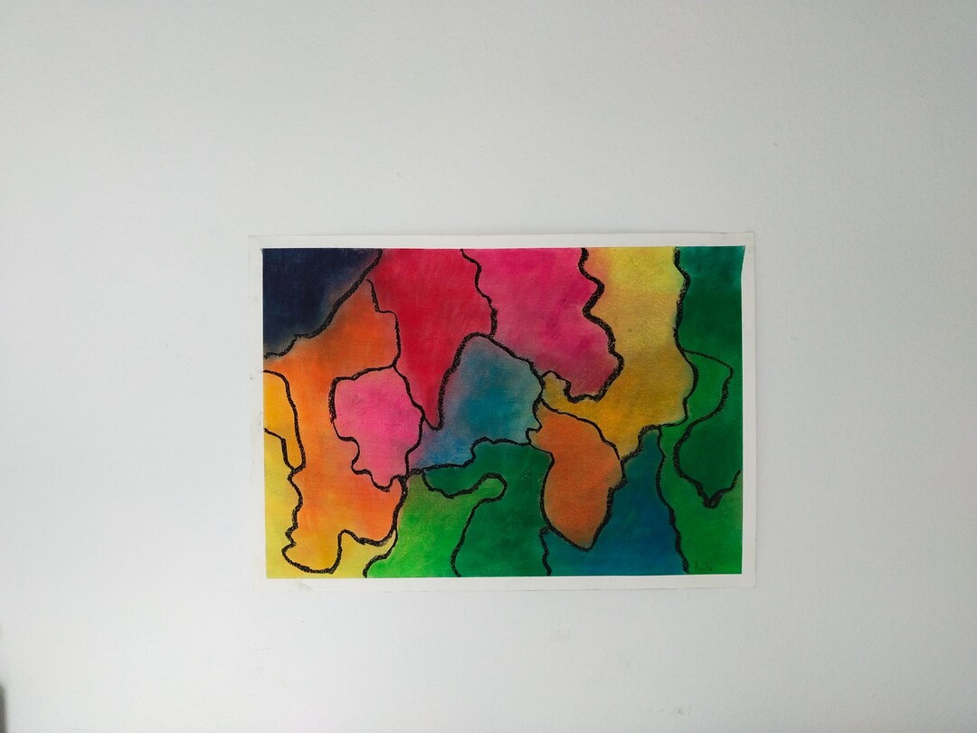Abstract Pastel Art – Original Soft Pastel Drawing | Modern Wall Art ...