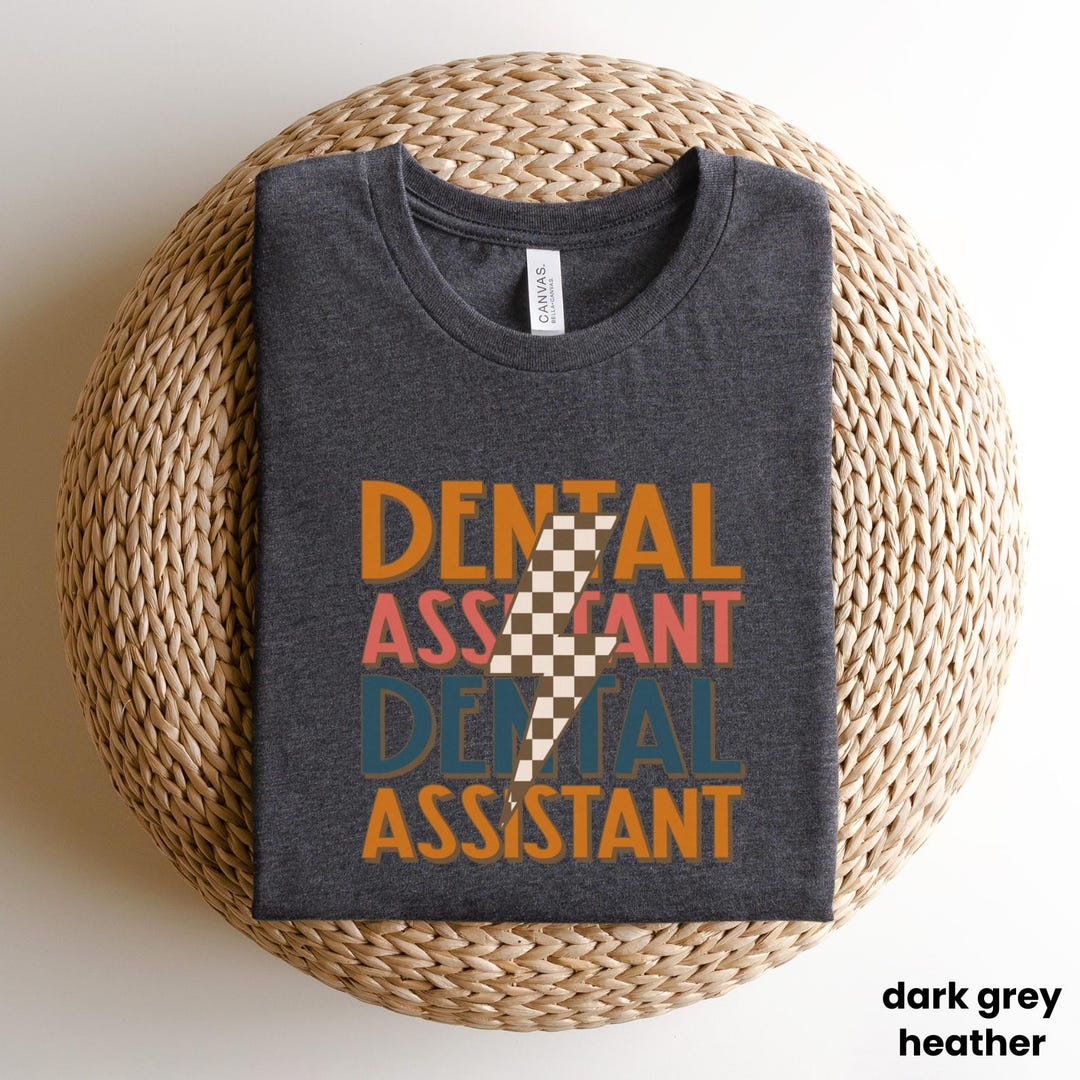 Lightning Bolt Dental Assistant Shirt: Gift for RDA - Etsy