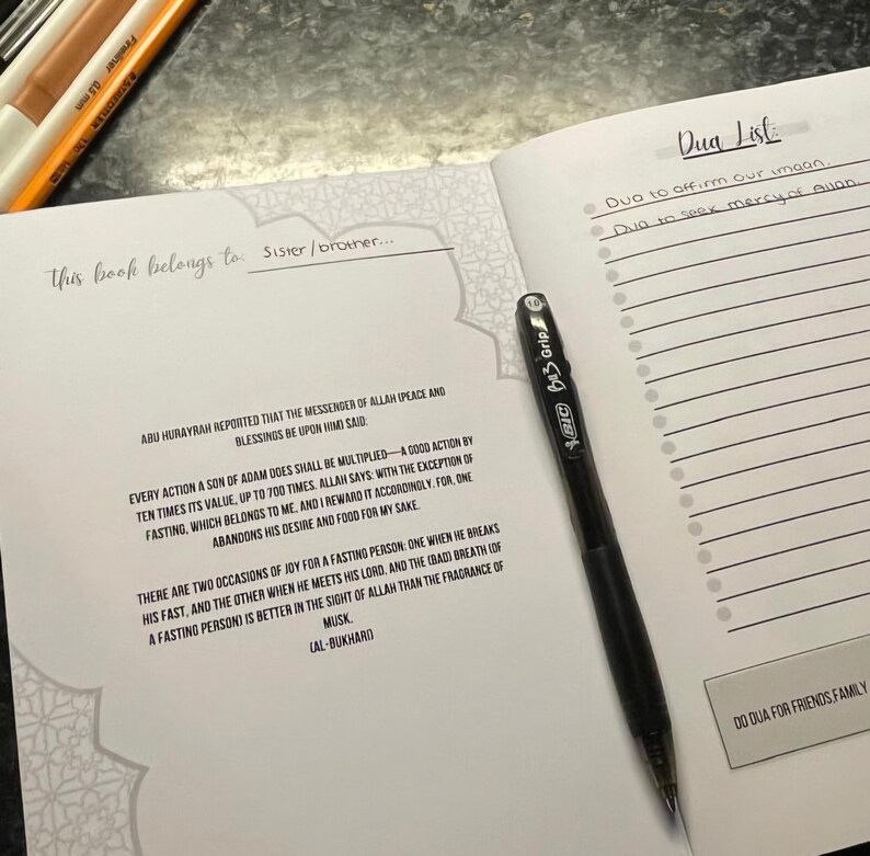 DIGITAL Ramadan Journal Workbook Tracker Printable Pdf - Etsy UK