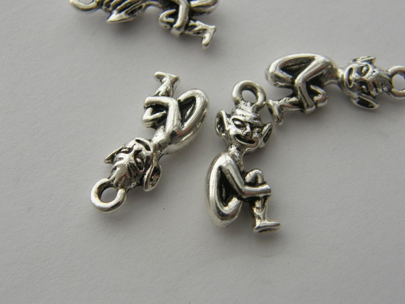 BULK 30 Pixie Charms Antique Silver Tone FB46 - Etsy