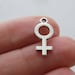 10 Female Symbol Charms Antique Silver Tone M395 - Etsy