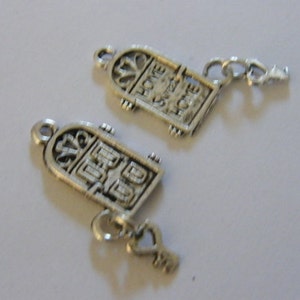 BULK 30 Door and Key Charms Antique Silver Tone P38 - SALE 50% OFF - Etsy