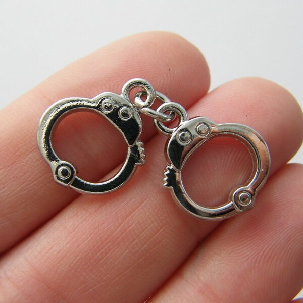 Silver Handcuffs - Etsy