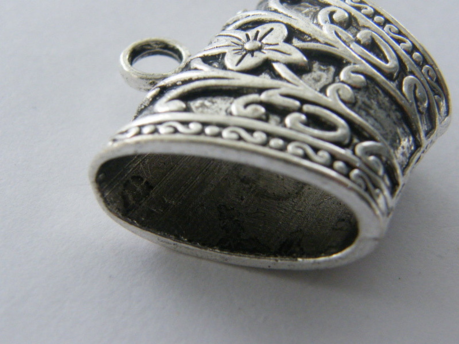 1 Scarf Bail Antique Silver Tone FS6 - Etsy