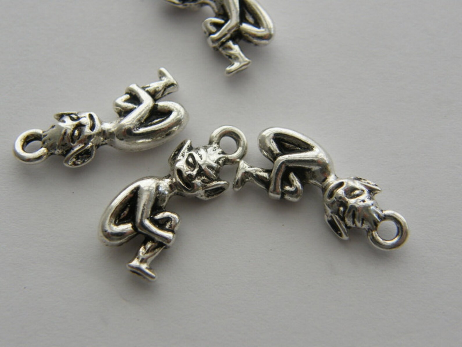 BULK 30 Pixie Charms Antique Silver Tone FB46 - Etsy
