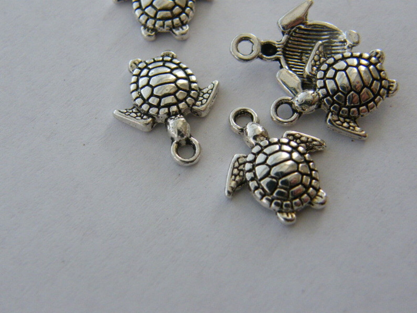 BULK 50 Turtle Charms Antique Silver Tone FF90 - SALE 50% OFF - Etsy