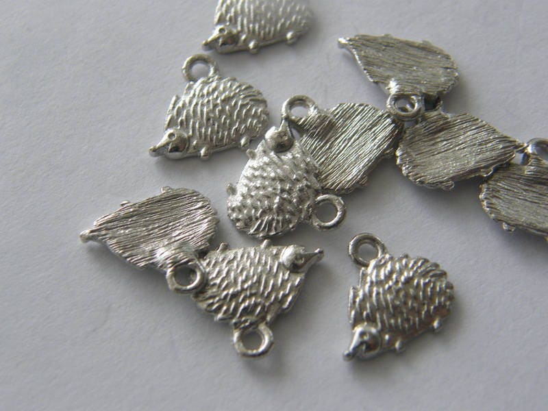BULK 50 Hedgehog Charms Silver Tone A699 - SALE 50% OFF - Etsy