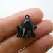8 Ghost Charms Black Pink Tone HC1211 - Etsy