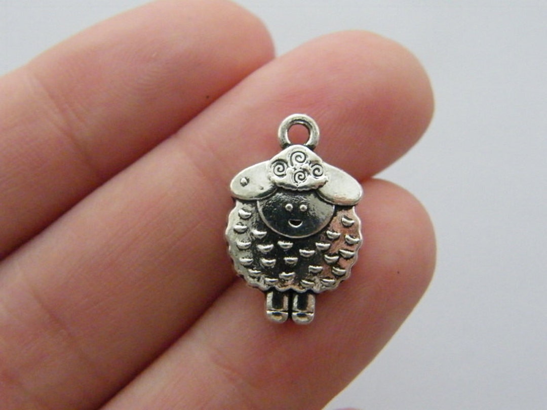 BULK 20 Sheep Charms Antique Silver Tone A96 - Etsy
